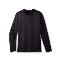 Brooks Luxe Long Sleeve Bekleidung Herren schwarz XS