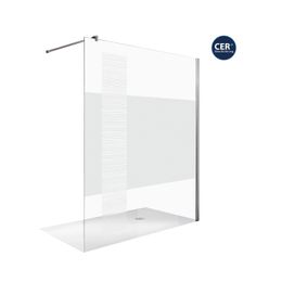 Breuer -Dusche &raquo;Entra&laquo; &ndash; Duschwand - Gr. 1,20 - silber