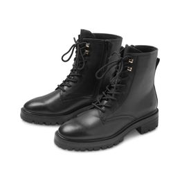 Tchibo - Leder-Boots - Damen - Gr. 38 - schwarz