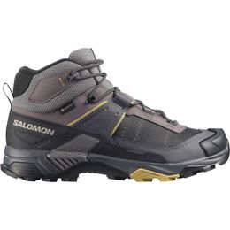 Salomon X Ultra 5 Mid GTX - breit (2E) Schuhe Herren grau 44.6