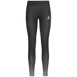 Odlo Zeroweight Print Tights Bekleidung Damen schwarz XS