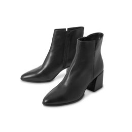Tchibo - Leder-Stiefelette - Damen - Gr. 42 - schwarz