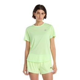 New Balance Athletics T-Shirt Bekleidung Damen gr&uuml;n XS