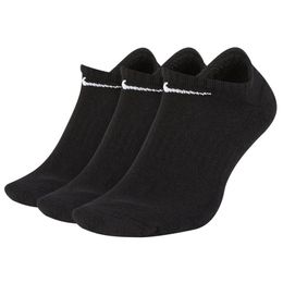 Nike Everyday Cushioned Training No-Show Socks (3 Pairs) Bekleidung Unisex schwarz S