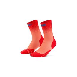 CEP Run Edt. Fade Mid Cut Socks Bekleidung Damen rot M