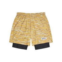 Saysky Tiger Pace 2 in 1 Shorts 5'' Bekleidung Herren gelb S