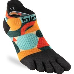 injinji Run Lightweight No-Show Artist Designed Bekleidung Damen bunt S
