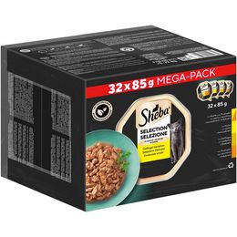 Sheba Mega Pack Gefl&uuml;gel Variation in Sauce Katzen-Nassfutter mit Gefl&uuml;gel 32x85g