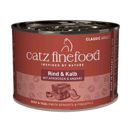 Catz Finefood No. 7 Rind & Kalb Katzen-Nassfutter hoher Fleischanteil 6x200g