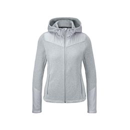 Tchibo - Hybrid-Strickfleecejacke - Damen - Gr. L - hellgrau