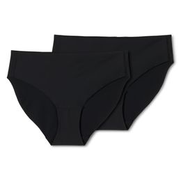 Tchibo - 2 Magic-Cut-Slips - Damen - Gr. S - schwarz