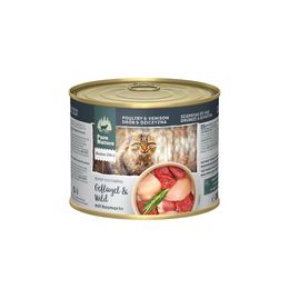 Pure Nature SENIOR Gefl&uuml;gel & Wild mit Rosmarin Katzen-Nassfutter getreidefrei 6x200g