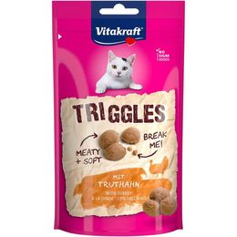 Vitakraft Triggles mit Truthahn Katzensnacks hoher Fleischanteil 9x40g