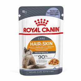 Royal Canin Hair & Skin Jelly Katzen-Nassfutter f&uuml;r gesunde Haut 12x85g