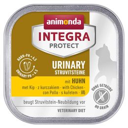 animonda Integra Protect Adult Urinary Struvitstein mit Huhn Katzen-Nassfutter Struvitsteine vorbeugen 32x100g