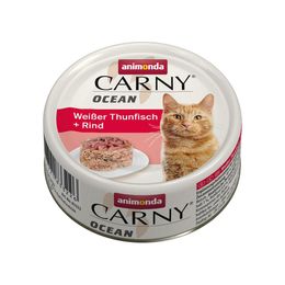 animonda Carny Ocean Wei&szlig;er Thunfisch und Rind Katzen-Nassfutter getreidefrei 12x80g