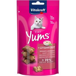 Vitakraft Cat Yums Leberwurst Katzensnacks zuckerfrei 9x40g