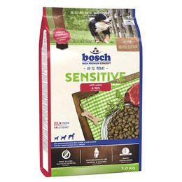 Bosch Sensitive Lamm & Reis Hunde-Trockenfutter ohne Weizen 3kg