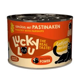 Lucky Lou Lifestage Adult Gefl&uuml;gel Katzen-Nassfutter getreidefrei 24x200g