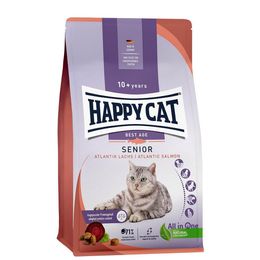 Happy Cat Senior Atlantik Lachs Katzen-Trockenfutter f&uuml;r Katzensenioren 1,3 kg