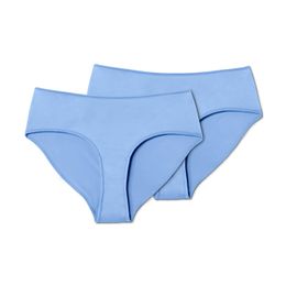 Tchibo - 2 Mini-Slips - Damen - Gr. M - blau