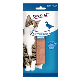 Dokas Entenbrust Filet Katzensnacks ohne Zuckerzusatz 6x22g