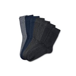 Tchibo - 7 Paar Socken - Herren - Gr. 41-43 - dunkelblau