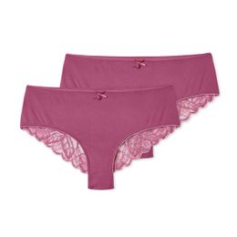 Tchibo - 2 Brazilslips - Damen - Gr. L - dunkelrosa