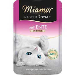 Miamor Ragout Royale Ente in Sauce Katzen-Nassfutter ohne Farbstoffe 22x100g