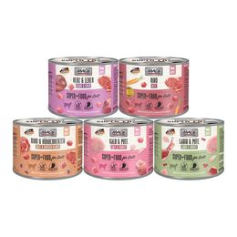 MAC's Cat Fleischmen&uuml; Mixpaket 1 Katzen-Nassfutter getreidefrei 60x200g