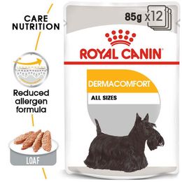 Royal Canin DERMACOMFORT Nassfutter f&uuml;r Hunde mit empfindlicher Haut 12x85g