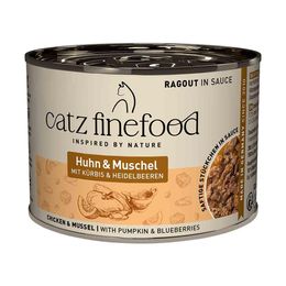 Catz Finefood Ragout No.613 Huhn & Muschel Katzen-Nassfutter getreidefrei 6x190g