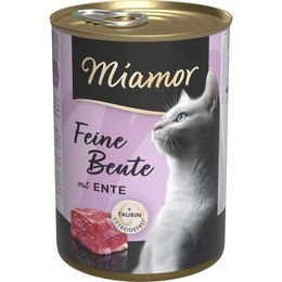 Miamor Feine Beute Ente Katzen-Nassfutter getreidefrei 12x400g