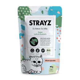 STRAYZ BIO Suppe Lachs und Rosmarin 14x40g