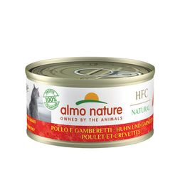 Almo Nature HFC Natural Huhn & Garnelen Katzen-Nassfutter ohne k&uuml;nstliche Zus&auml;tze 6x70g
