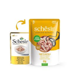 Schesir Cat Complete Thunfisch mit Huhn in Jelly 12x85 g
