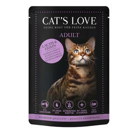 Cat's Love Lachs & Huhn mit Petersilie & Lachs&ouml;l Katzen-Nassfutter getreidefrei 12x85g
