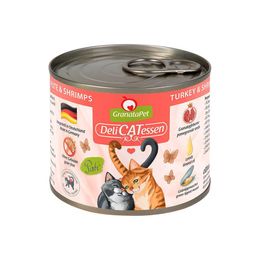 Granatapet Delicatessen Pute & Shrimps Katzen-Nassfutter getreidefrei 6x200g