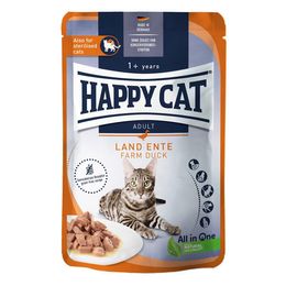Happy Cat Meat in Sauce Land Ente Katzen-Nassfutter getreidefrei 12x85g