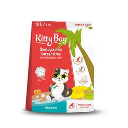 Kitty Bay &Ouml;kologische Katzenstreu - Meowtini - Maniok wei&szlig; 10L
