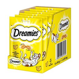 Dreamies Katzensnack mit K&auml;se Katzensnacks ohne k&uuml;nstliche Aromastoffe 6x60g