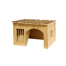 Kerbl NATURE H&auml;uschen mit Heuraufe 42x34,5x27cm