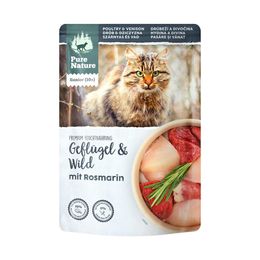 Pure Nature SENIOR Gefl&uuml;gel & Wild mit Rosmarin Katzen-Nassfutter getreidefrei 12x85g