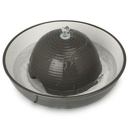 Trixie Trinkbrunnen Keramik Vital Flow 1,5 l, grau/wei&szlig;