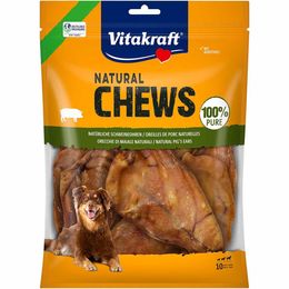 Vitakraft Chews pure Schweineohren Hundesnacks ohne k&uuml;nstliche Zus&auml;tze 10 St&uuml;ck