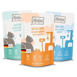 MjAMjAM Quetschie Probierpaket 4 Katzen-Nassfutter getreidefrei 12x125g