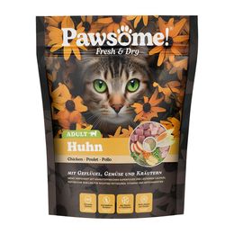 Pawsome! Fresh & Dry Adult Huhn Katzen-Trockenfutter getreidefrei 750g