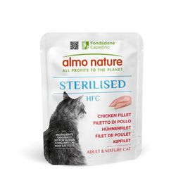 Almo Nature HFC Sterilised H&uuml;hnerfilet Katzen-Nassfutter getreidefrei 24x50g