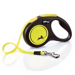 Flexi New NEON Gurtleine 5m schwarz