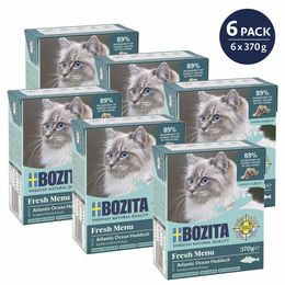 Bozita Tetra H&auml;ppchen in Gelee mit Schellfisch 6x370 g